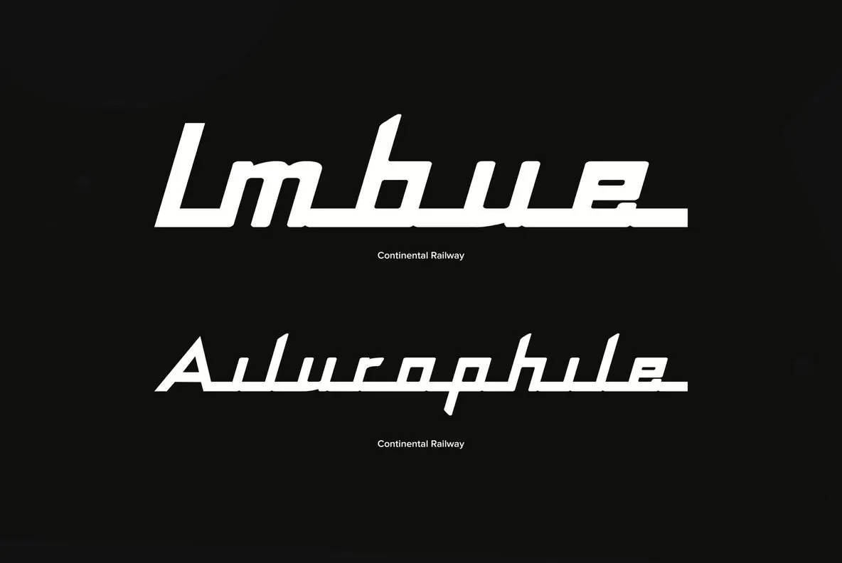 Continental Railway Font - YouWorkForThem