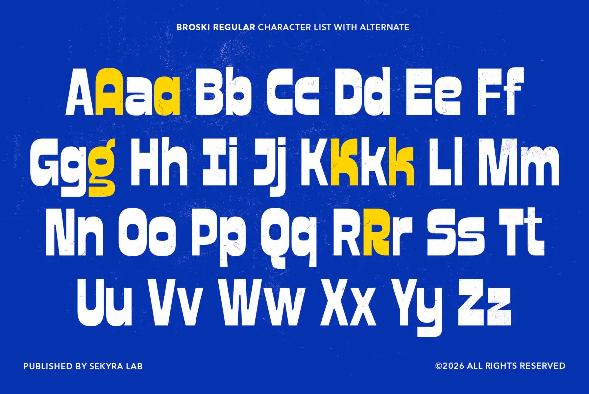 Broski Font - YouWorkForThem