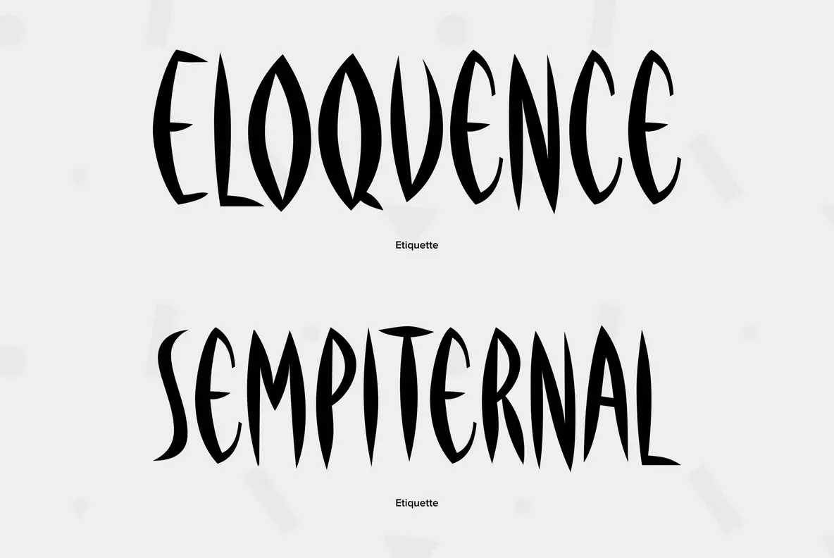 Etiquette Font - FontPath