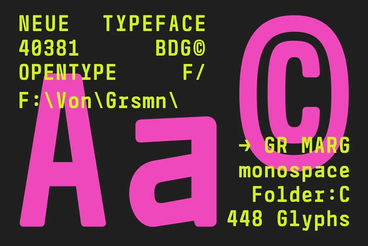 GR Marg Monospace Font - YouWorkForThem