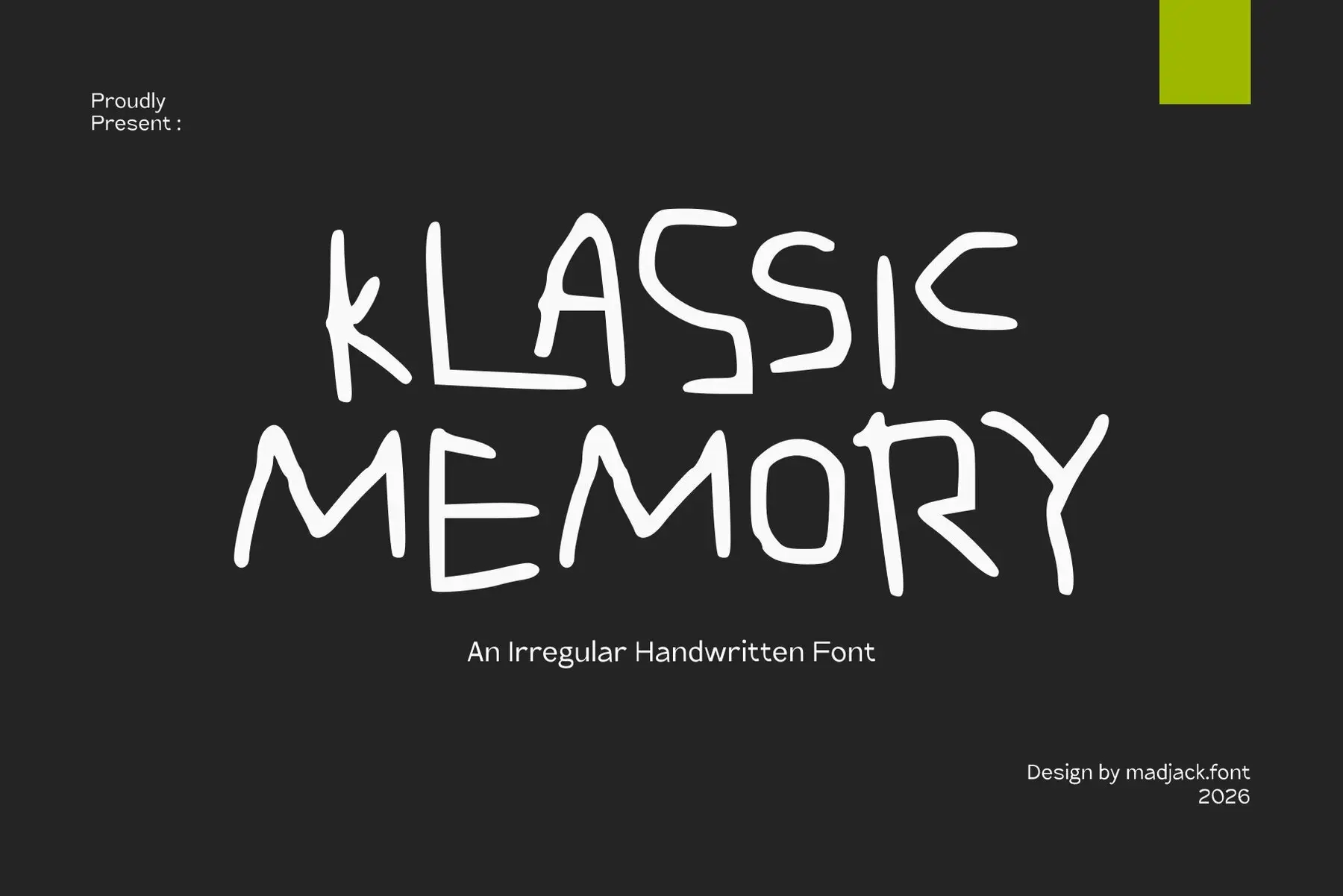Klassic Memory Font - YouWorkForThem