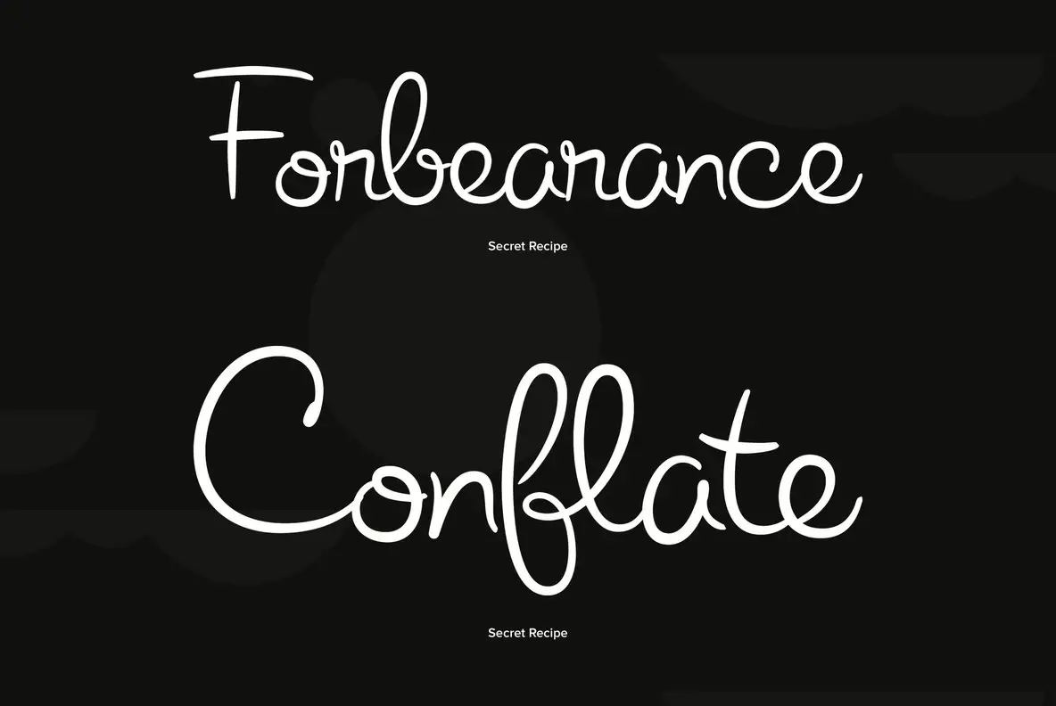 Secret Recipe Font - YouWorkForThem