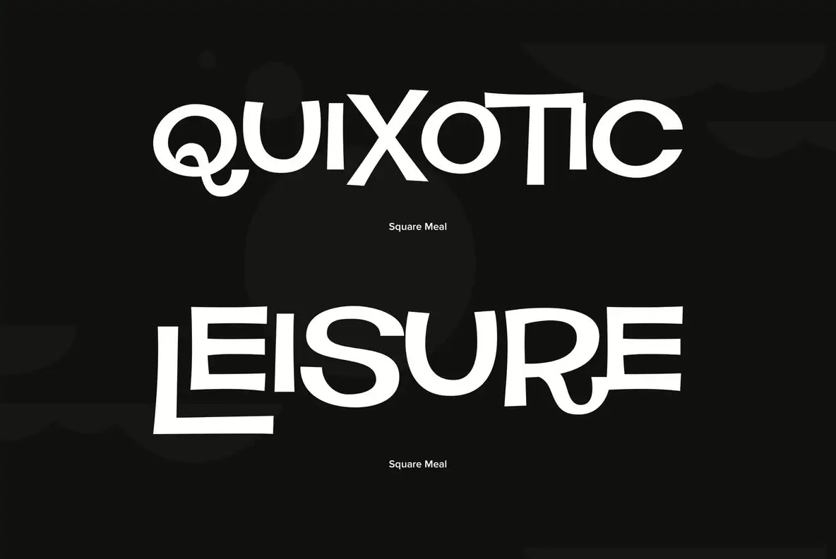 Square Meal Font - YouWorkForThem