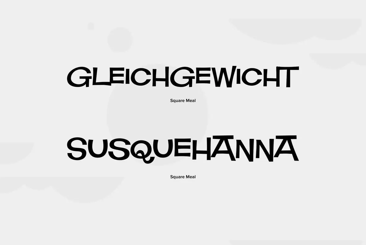 Square Meal Font - YouWorkForThem