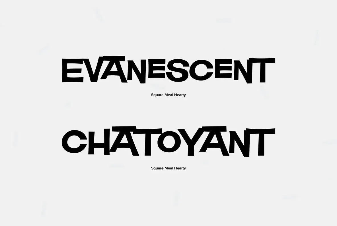 Square Meal Hearty Font - FontPath