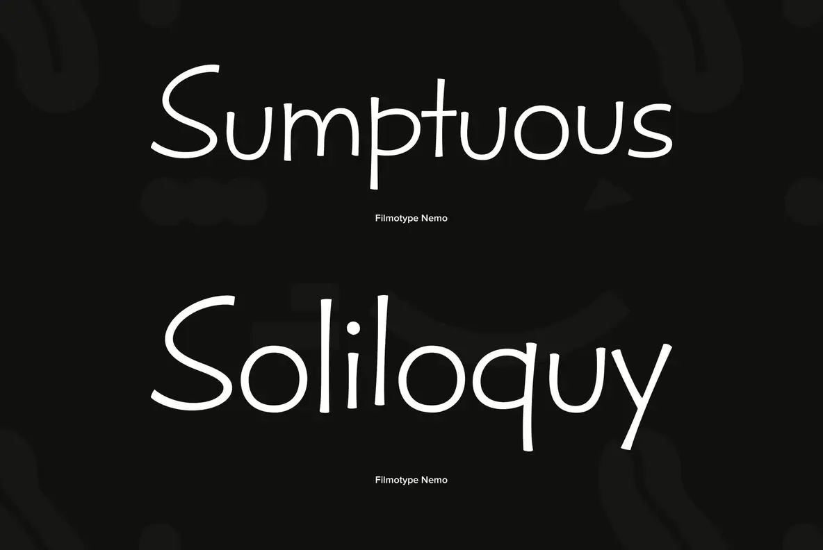 Filmotype Nemo Font - YouWorkForThem