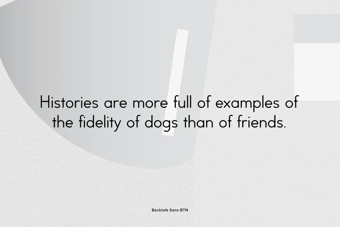 Backtalk Sans Font - YouWorkForThem