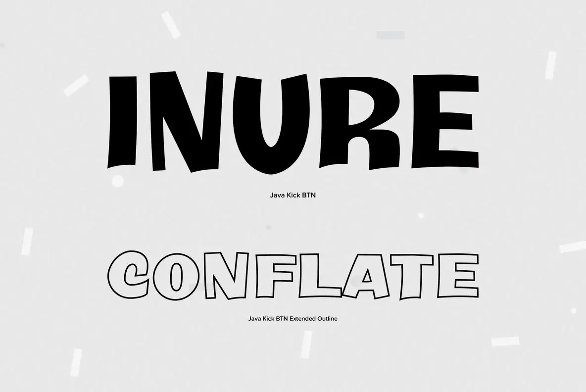 Java Kick Font - YouWorkForThem