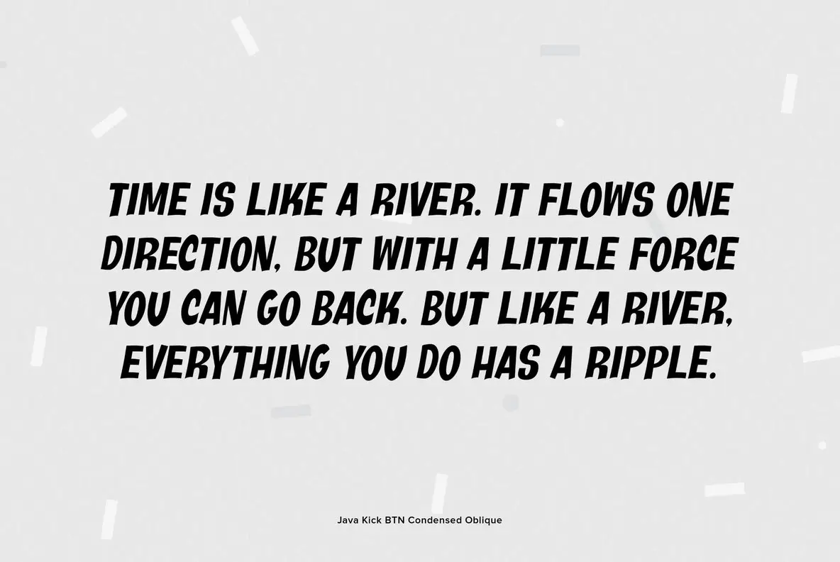 Java Kick Font - YouWorkForThem