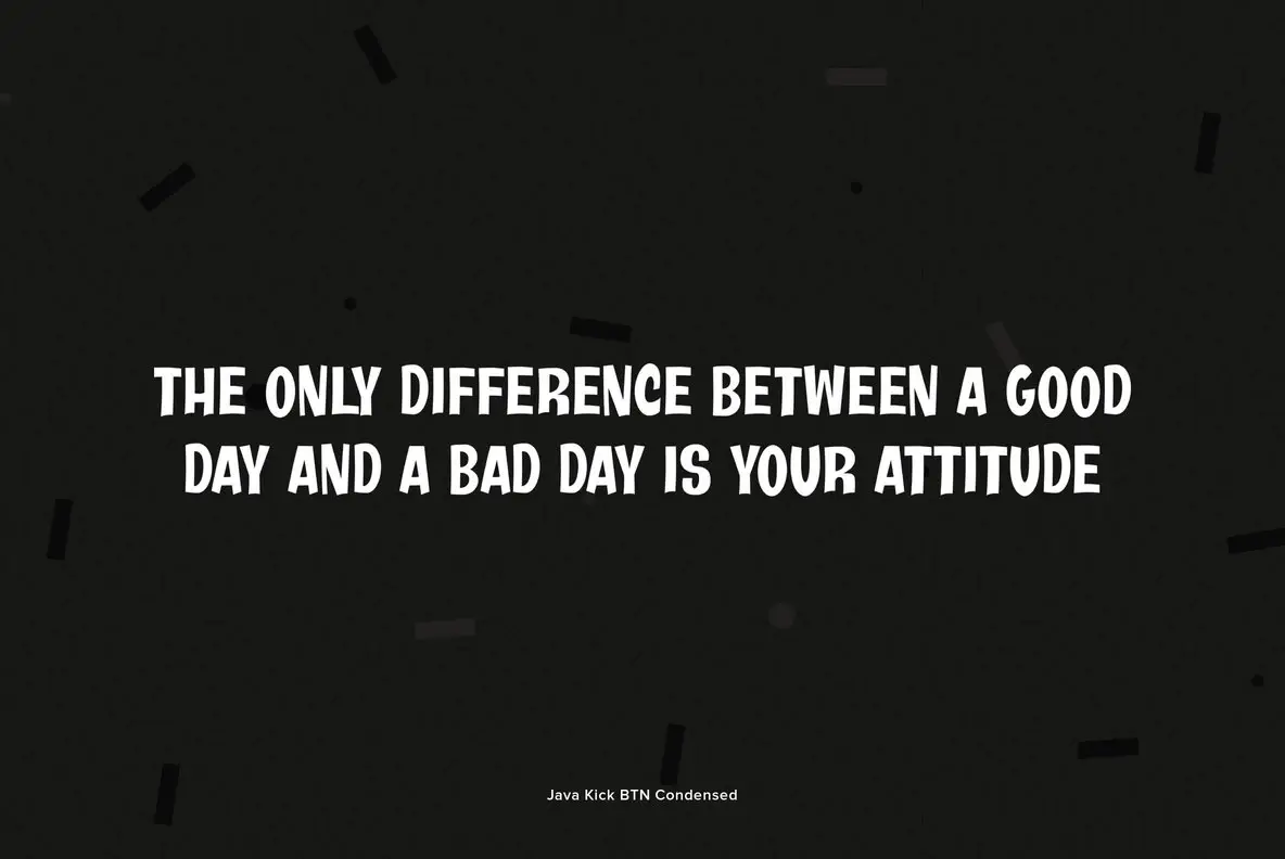 Java Kick Font - YouWorkForThem