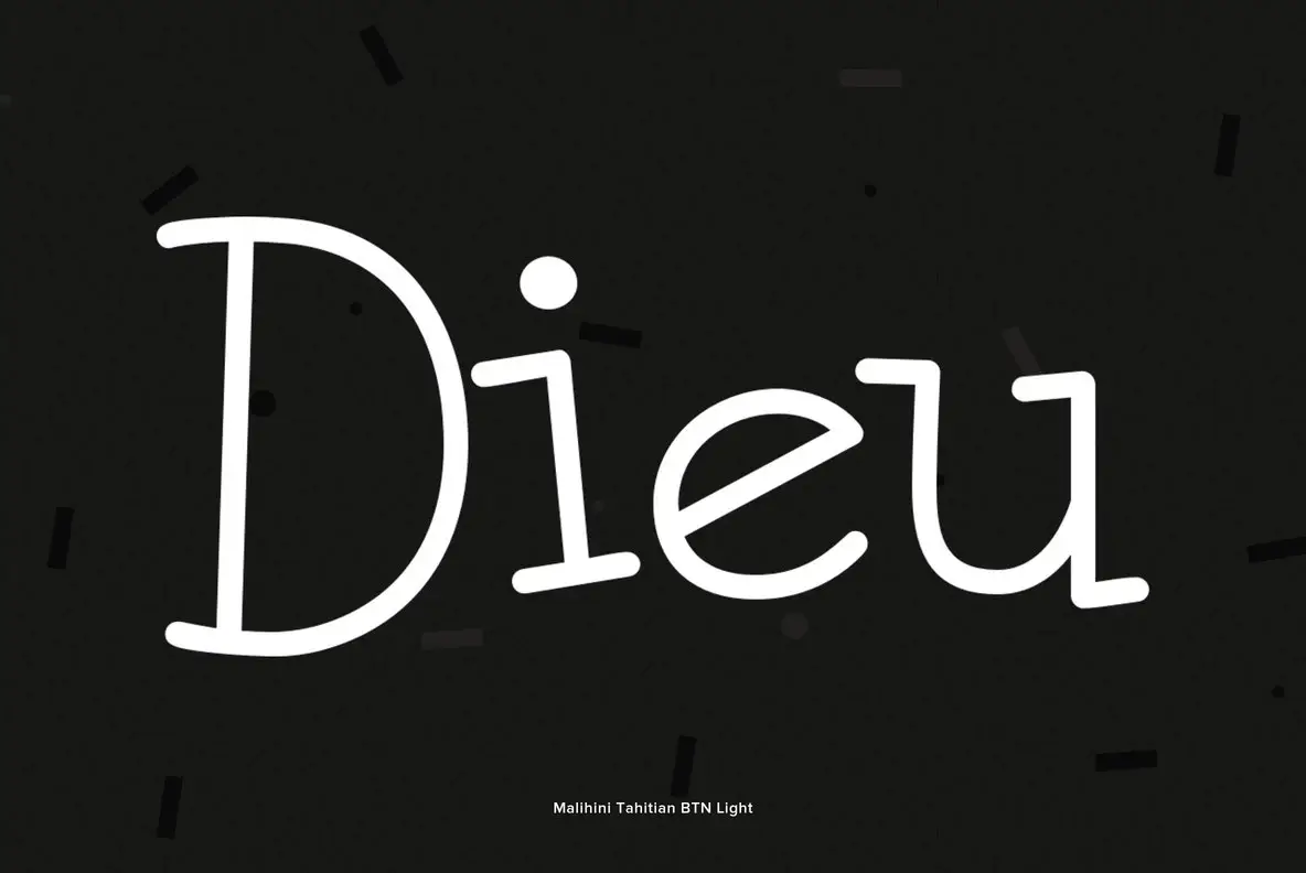 Malihini Tahitian Font - FontPath