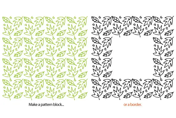 Flower Leaf Borders Font - YouWorkForThem