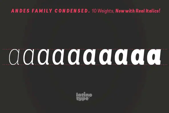 Andes Condensed Font - FontPath