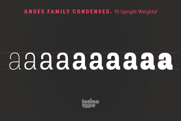 Andes Condensed Font - FontPath