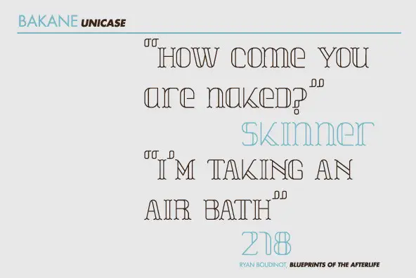 Bakane Font - FontPath