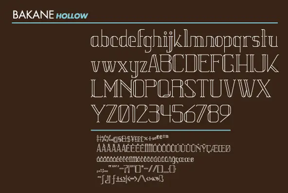 Bakane Font - YouWorkForThem