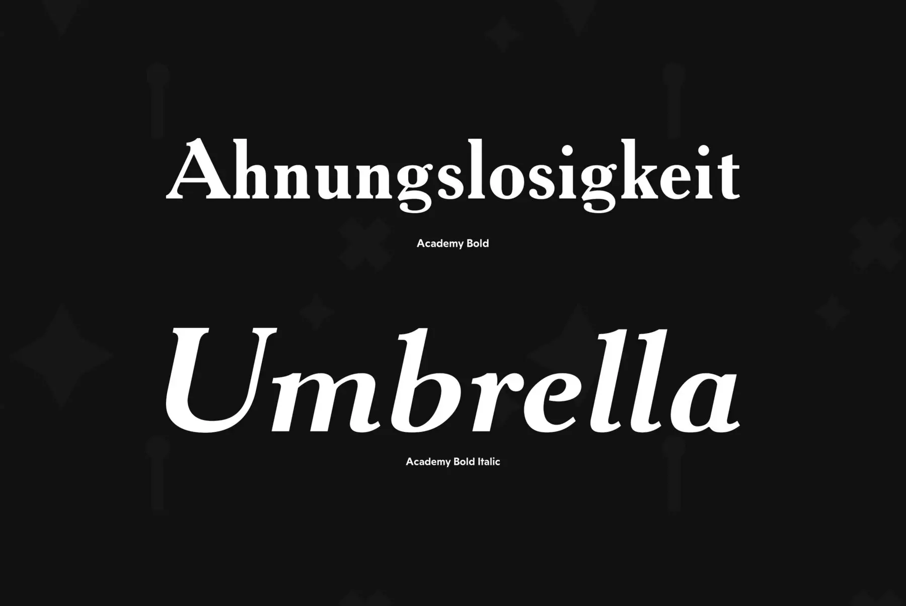 Academy Font - YouWorkForThem