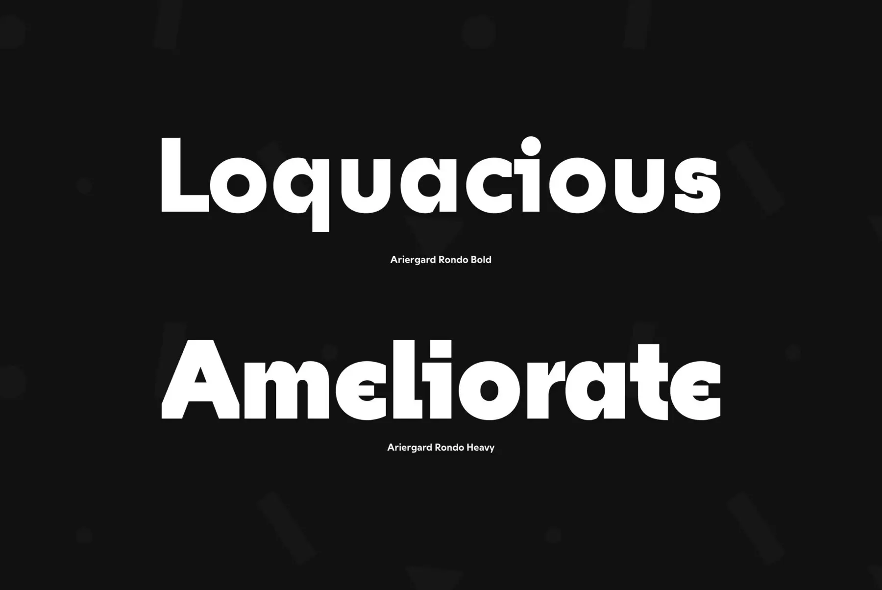 Ariergard Rondo Font - YouWorkForThem