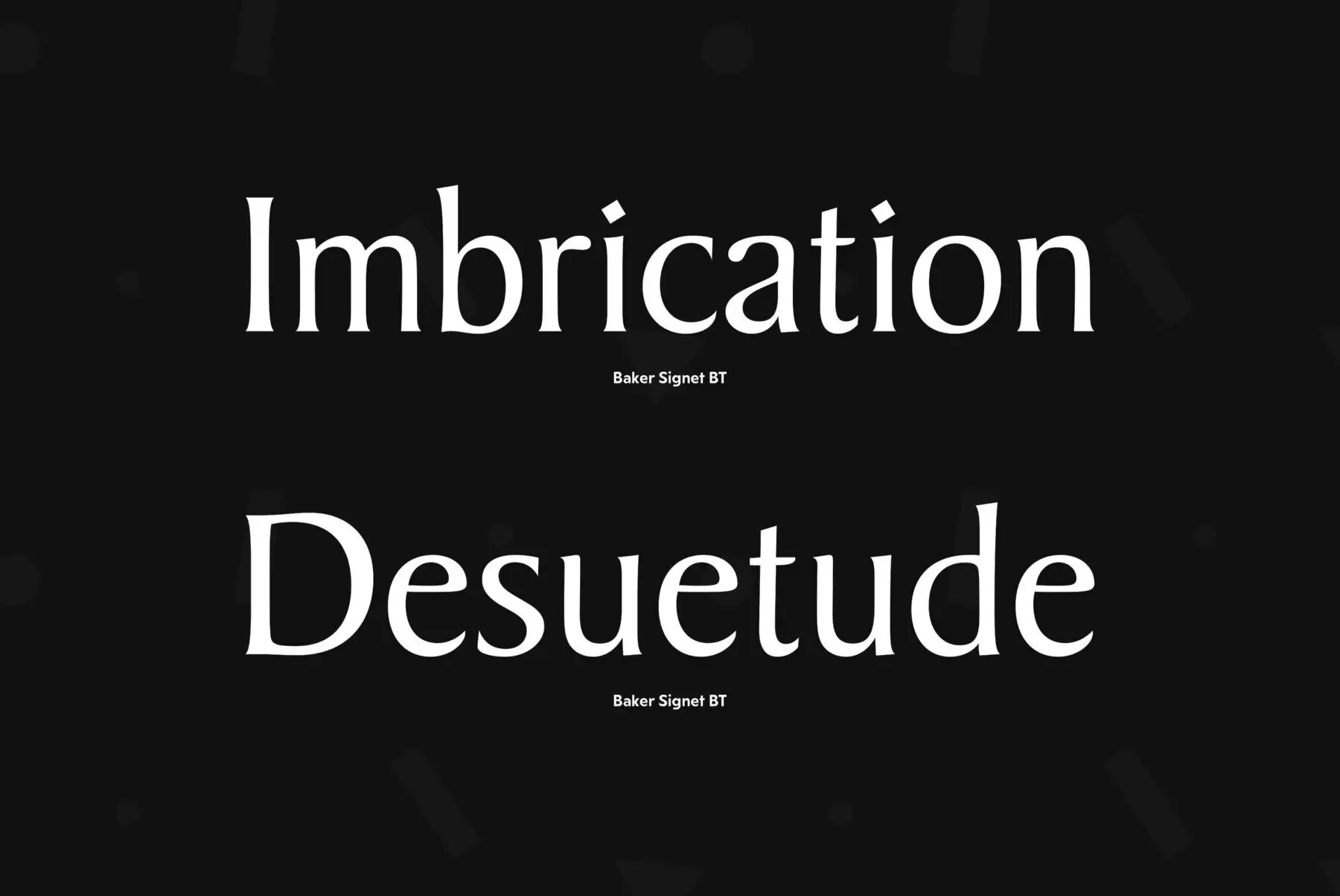 Baker Signet Font - YouWorkForThem