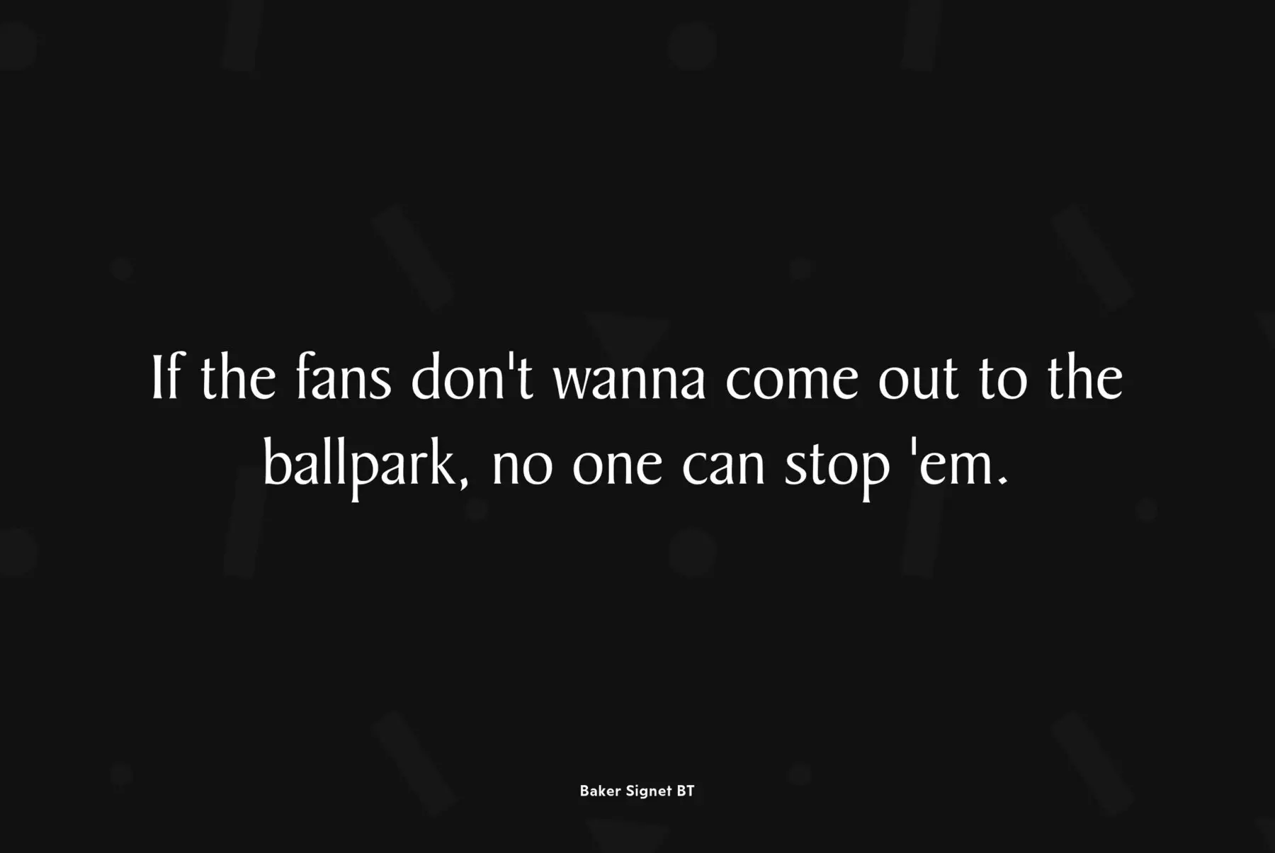 Baker Signet Font - FontPath