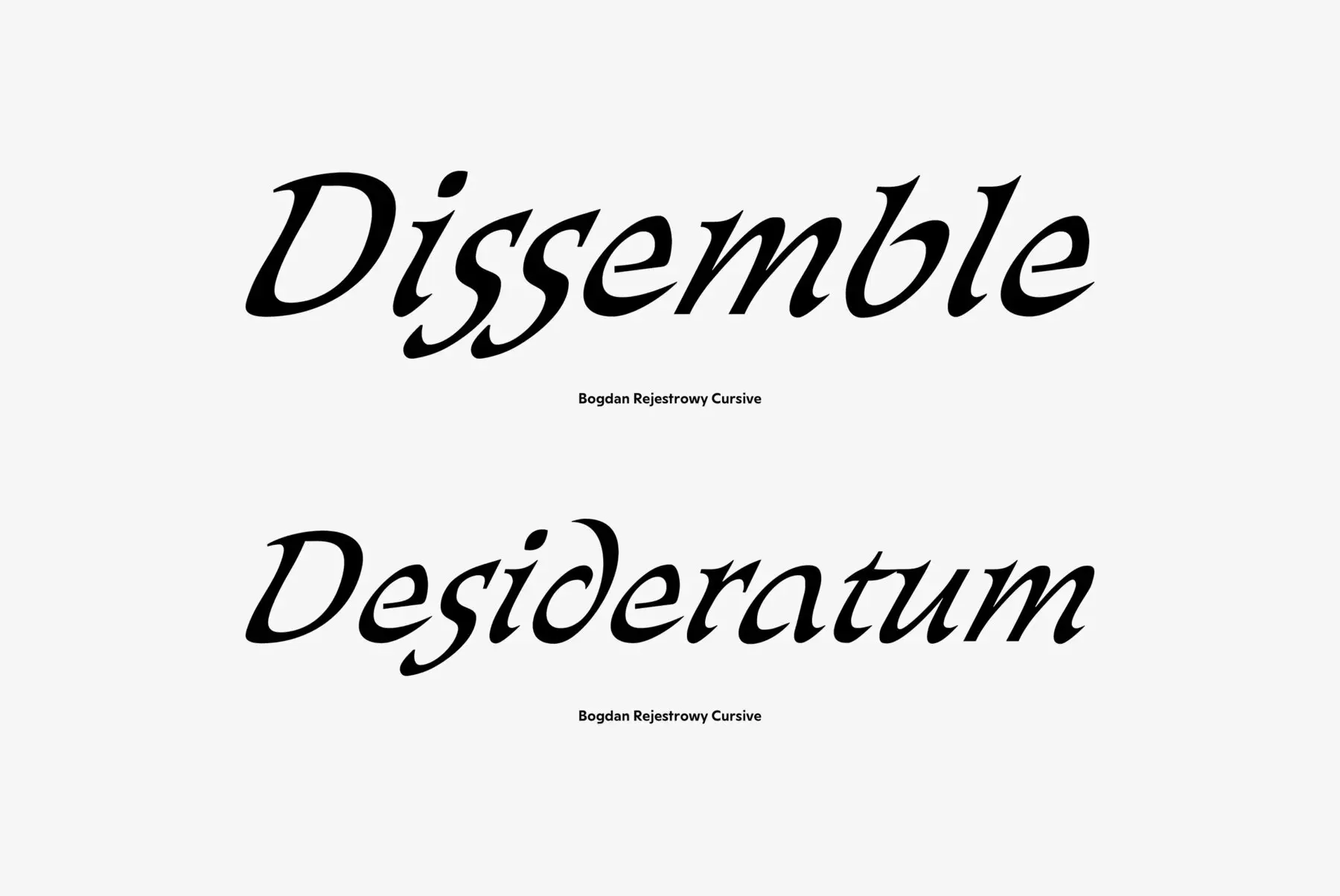 Bogdan Rejestrowy Cursive Font - YouWorkForThem