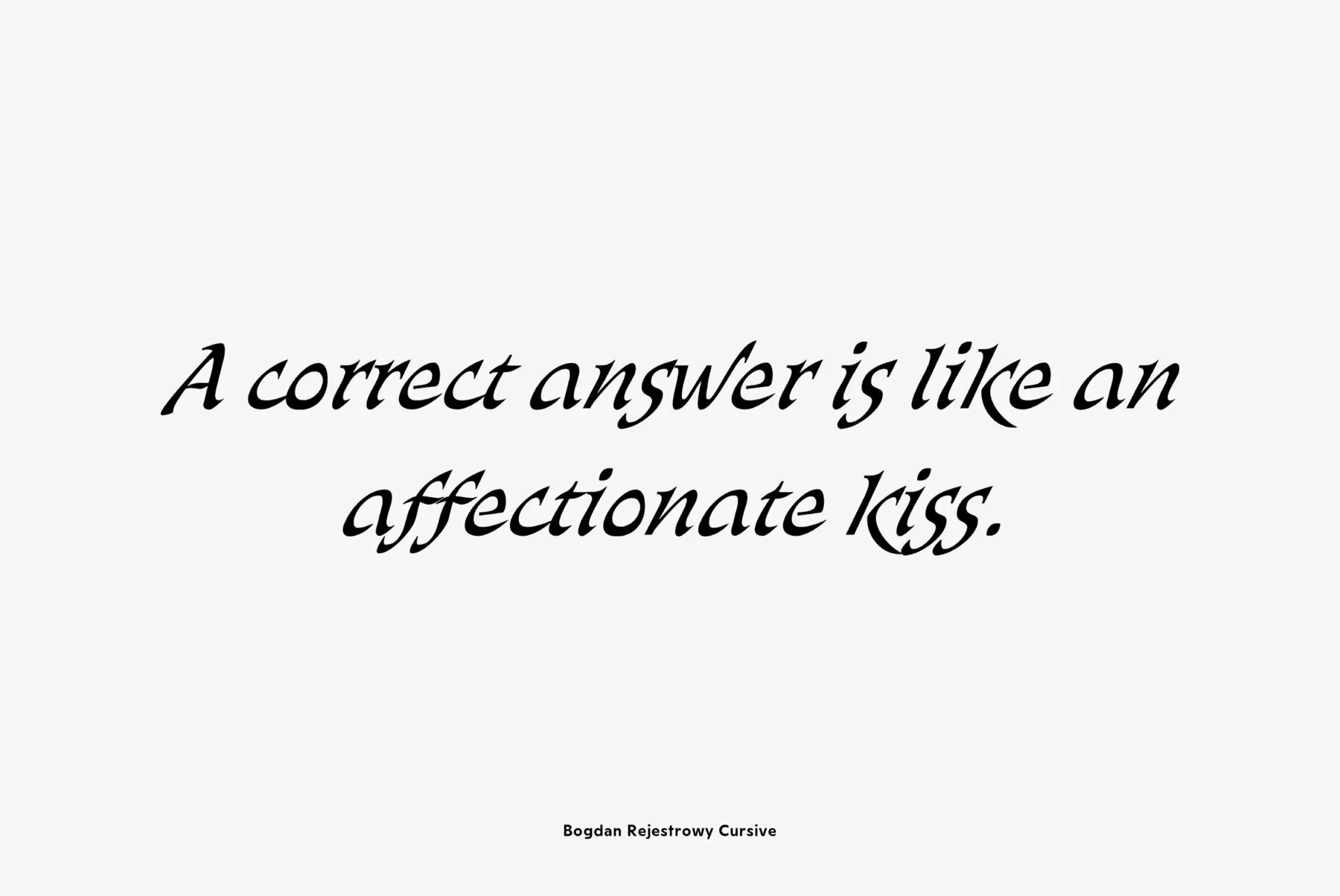 Bogdan Rejestrowy Cursive Font - YouWorkForThem