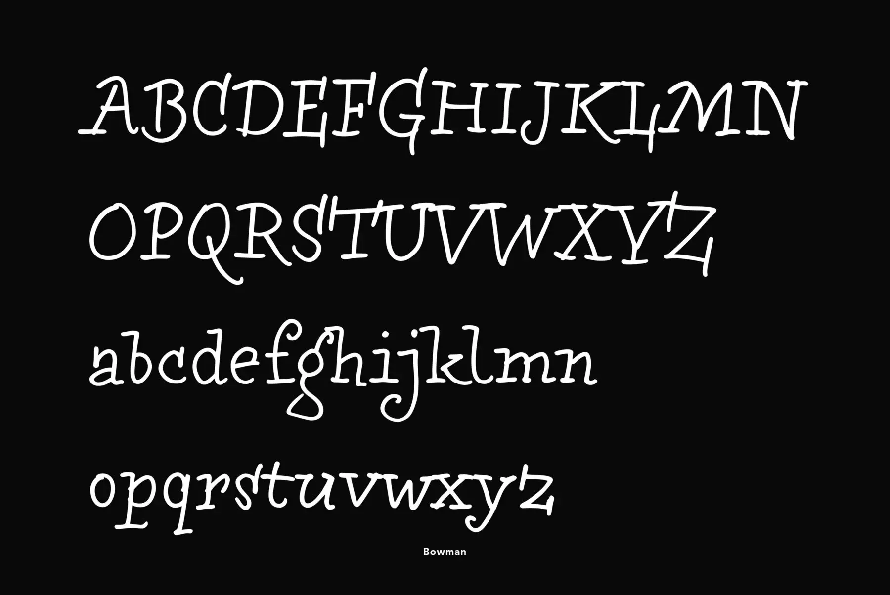 Bowman Font - YouWorkForThem