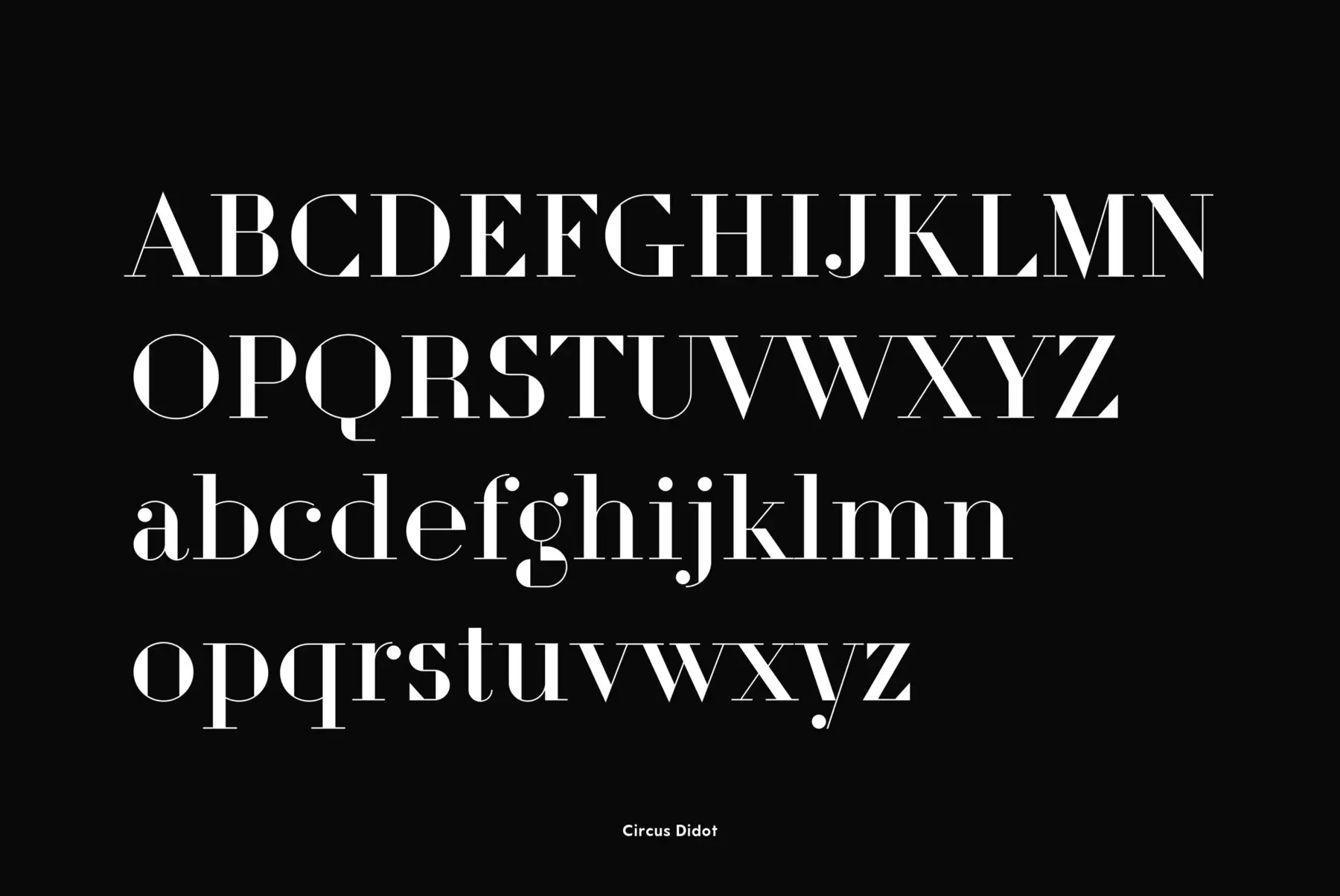 Circus Didot Font - YouWorkForThem