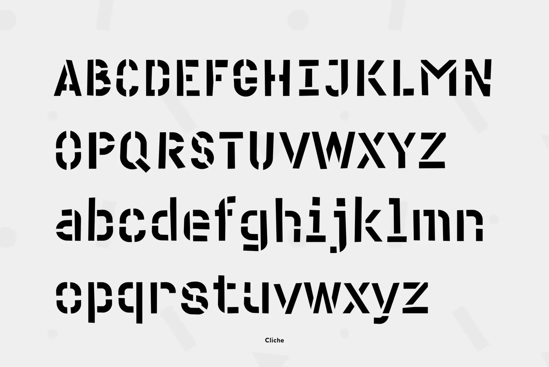 Cliche Font - YouWorkForThem