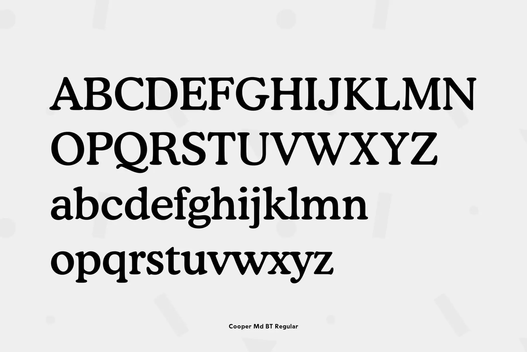 Cooper Font - YouWorkForThem