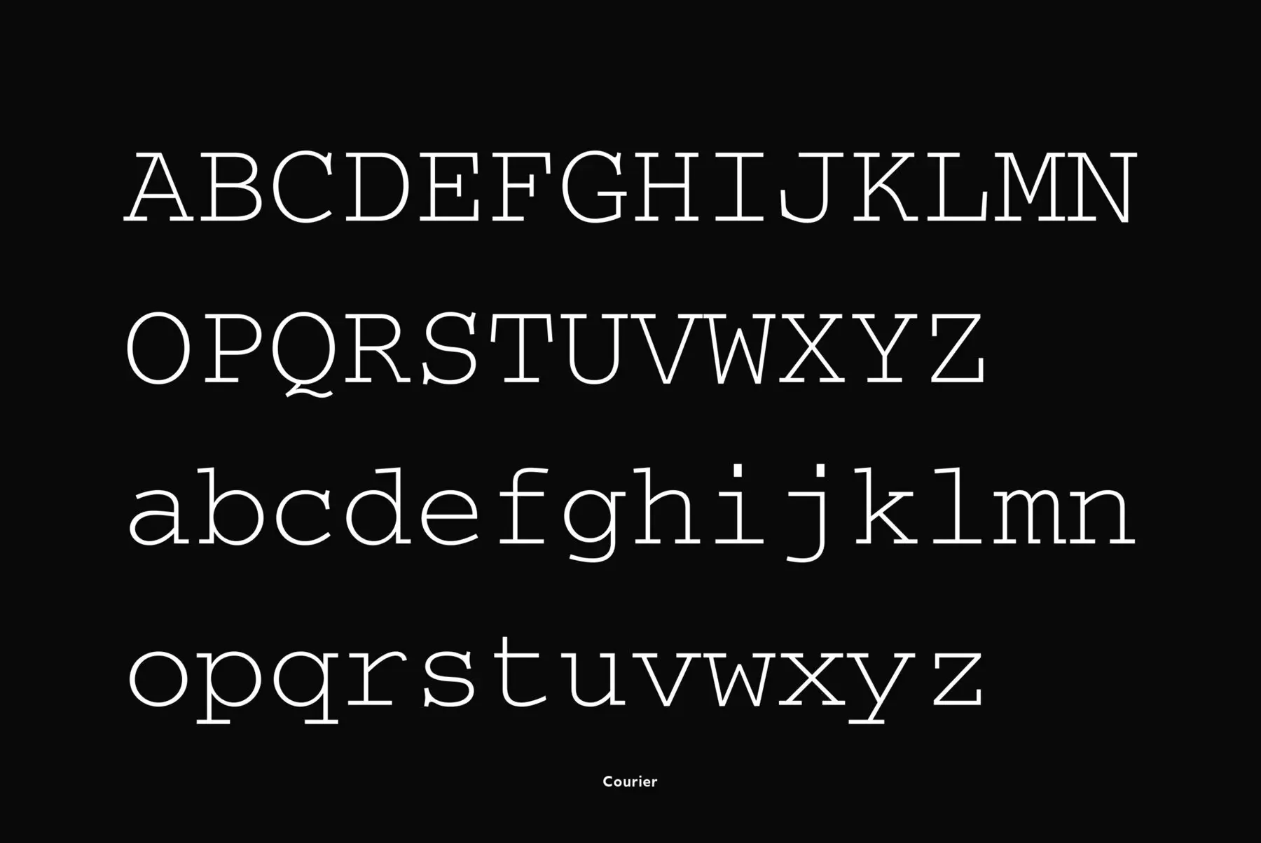 Courier Font - YouWorkForThem