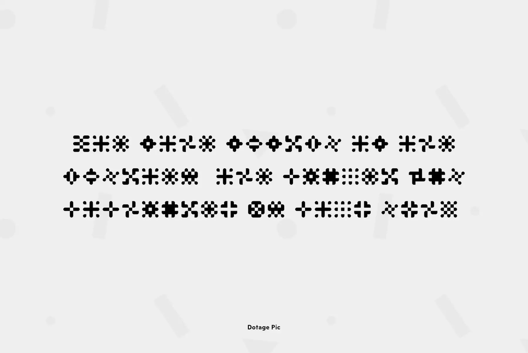 Dotage Pic Font - YouWorkForThem