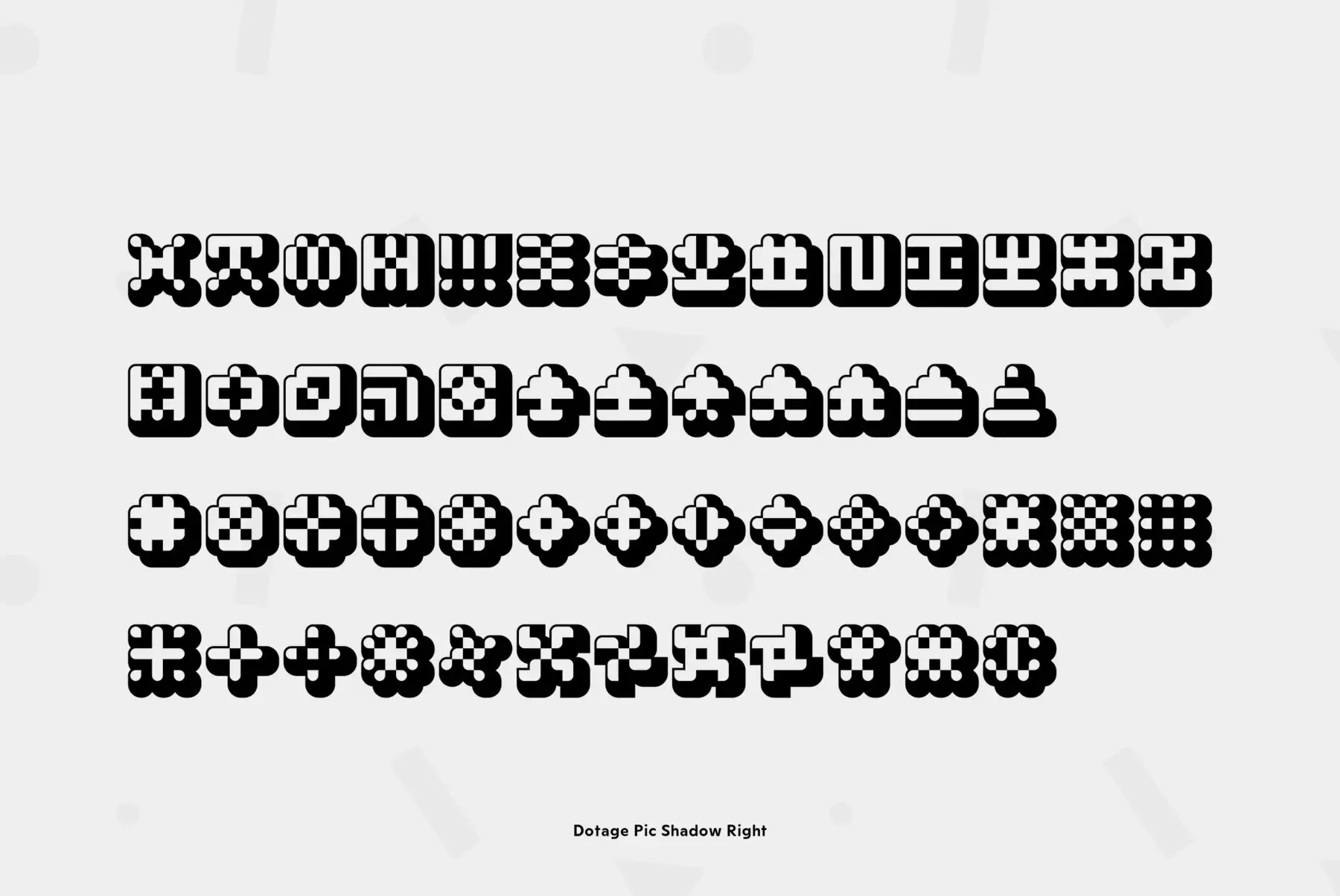 Dotage Pic Font - YouWorkForThem