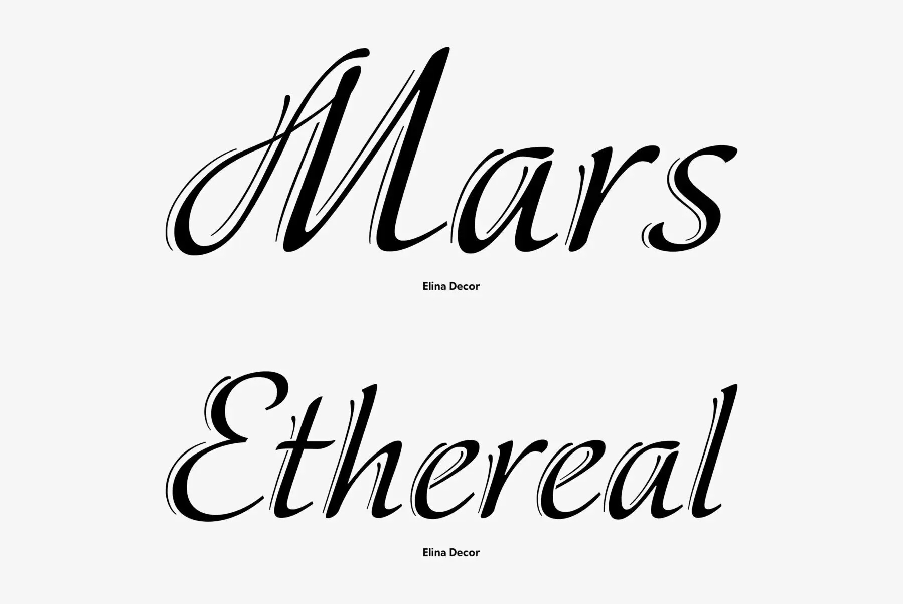 Elina Decor Font - FontPath