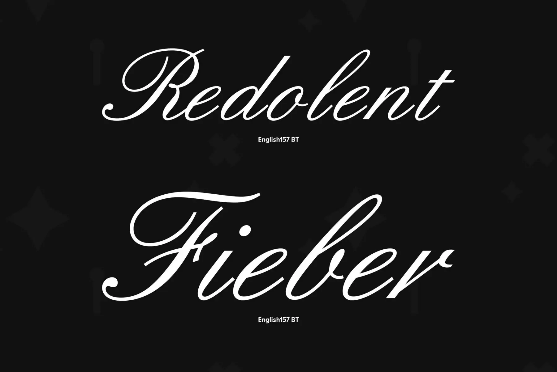 English 157 Font - YouWorkForThem