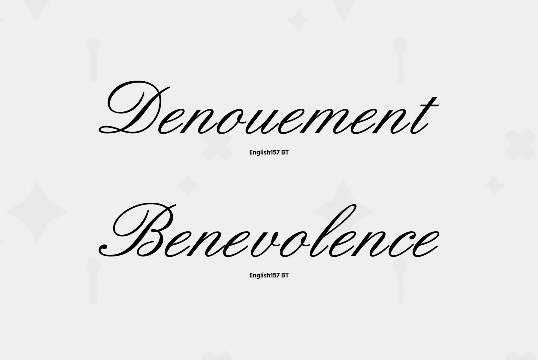 English 157 Font - YouWorkForThem