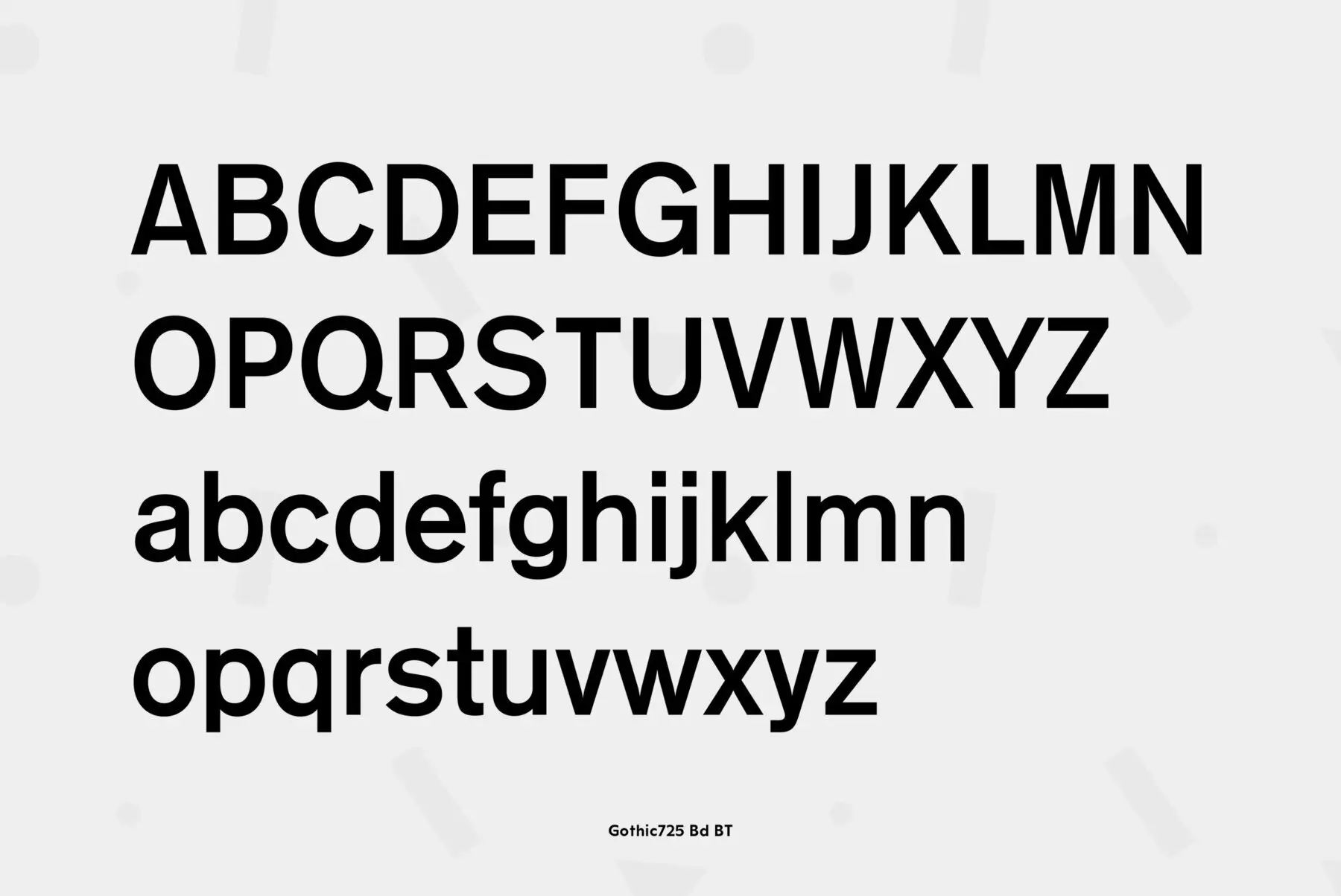 Gothic 725 Font - FontPath