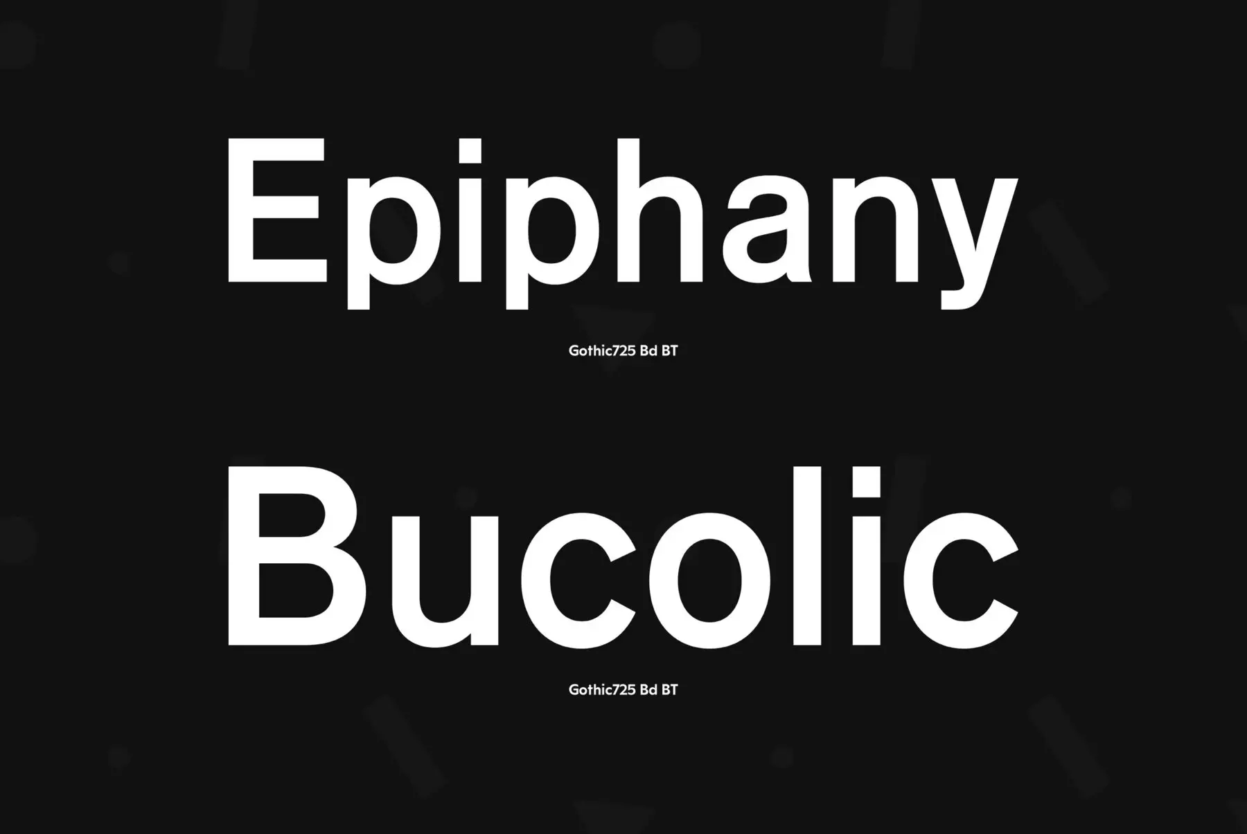 Gothic 725 Font - YouWorkForThem