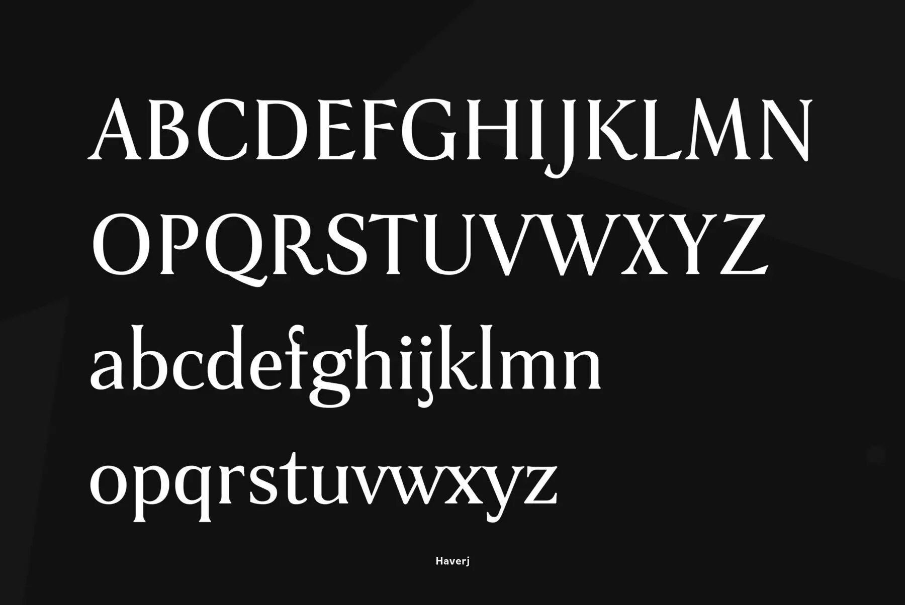 Haverj Font - YouWorkForThem