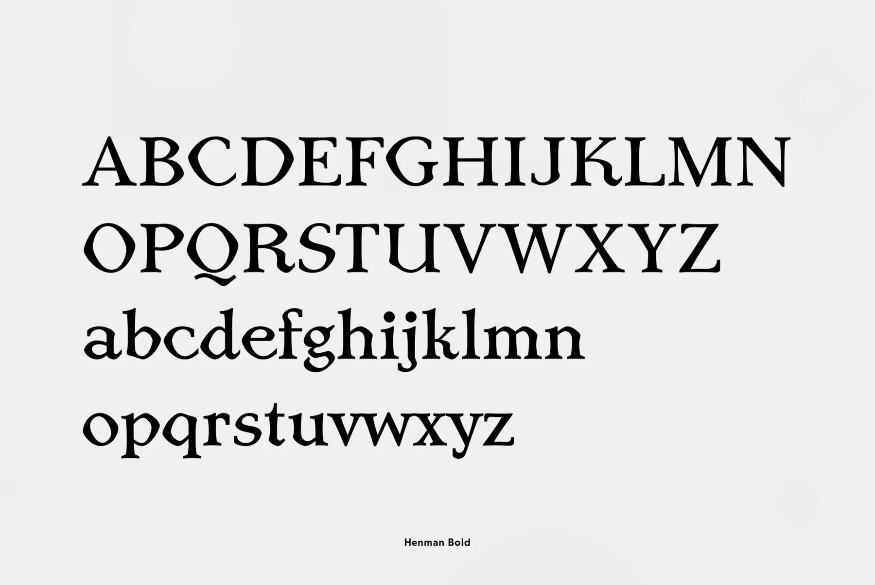 Henman Font - YouWorkForThem