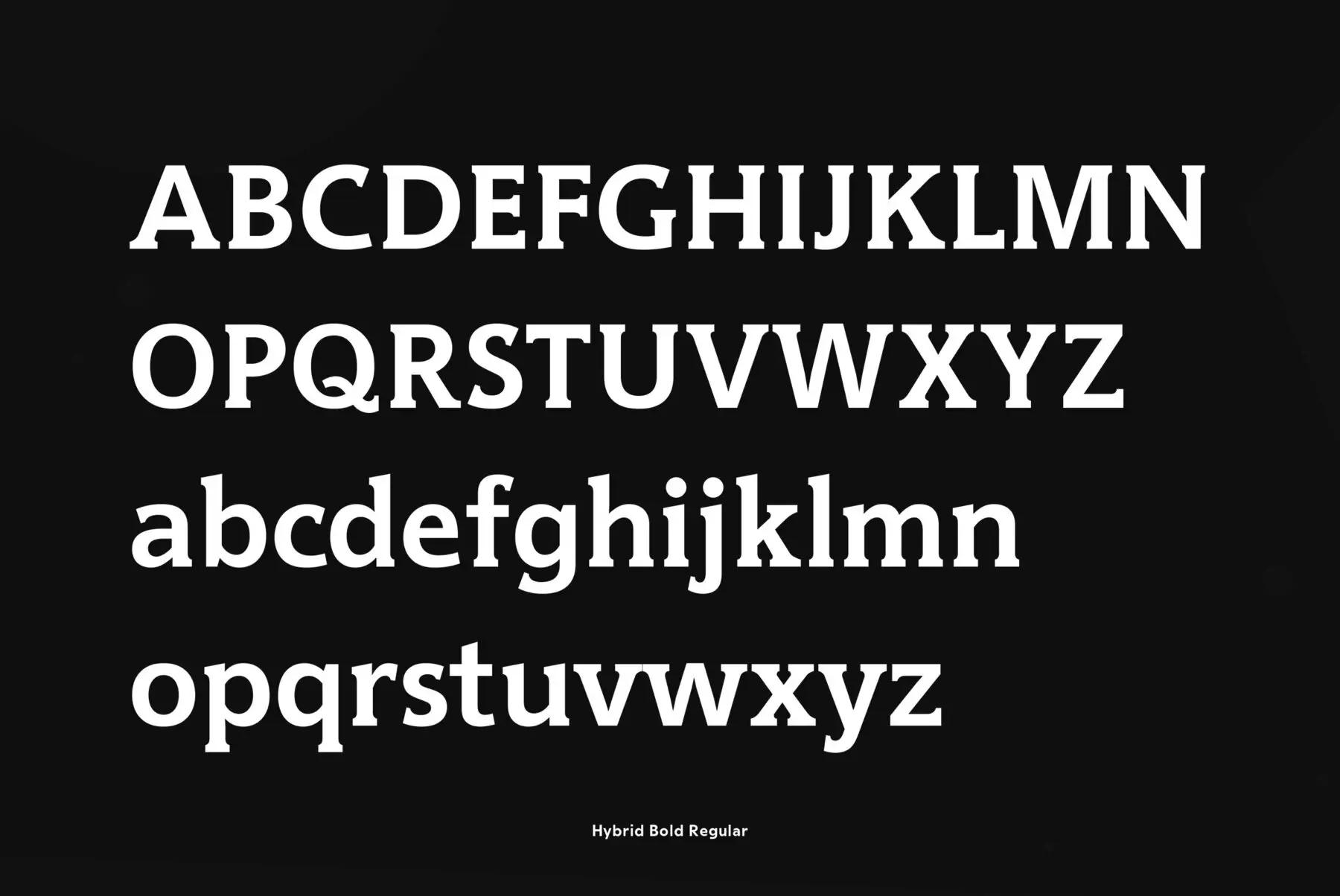Hybrid Font - YouWorkForThem