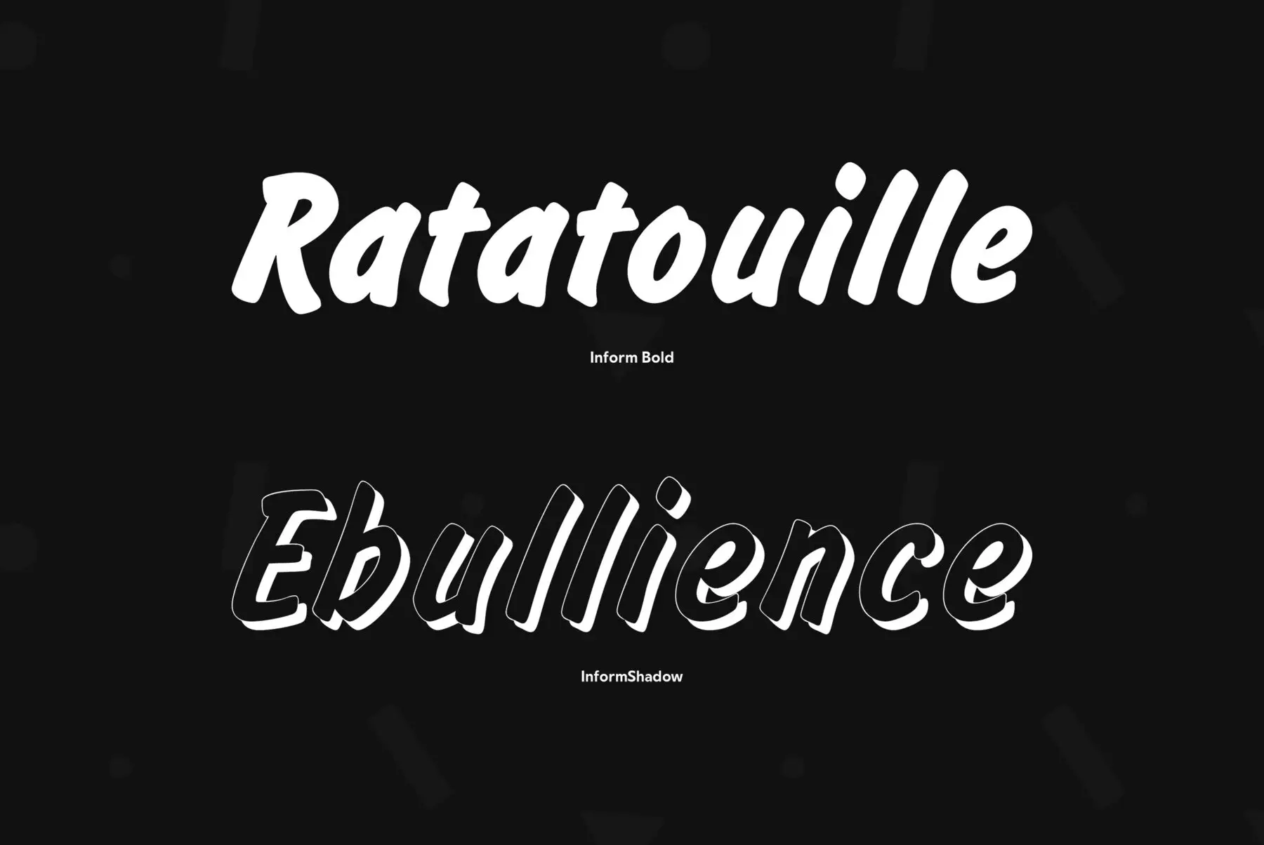 Inform Font - YouWorkForThem