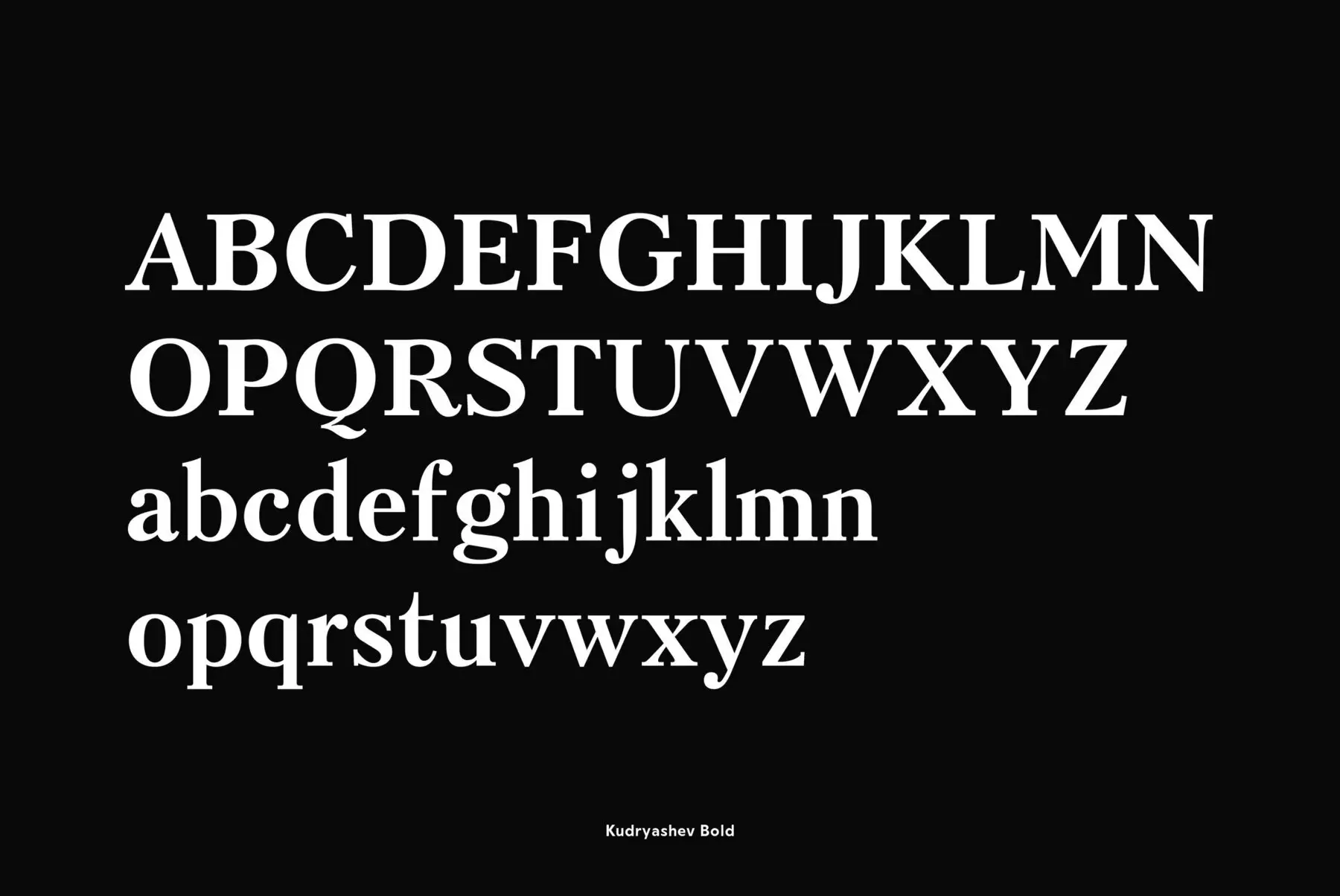 Kudryashev Font - YouWorkForThem