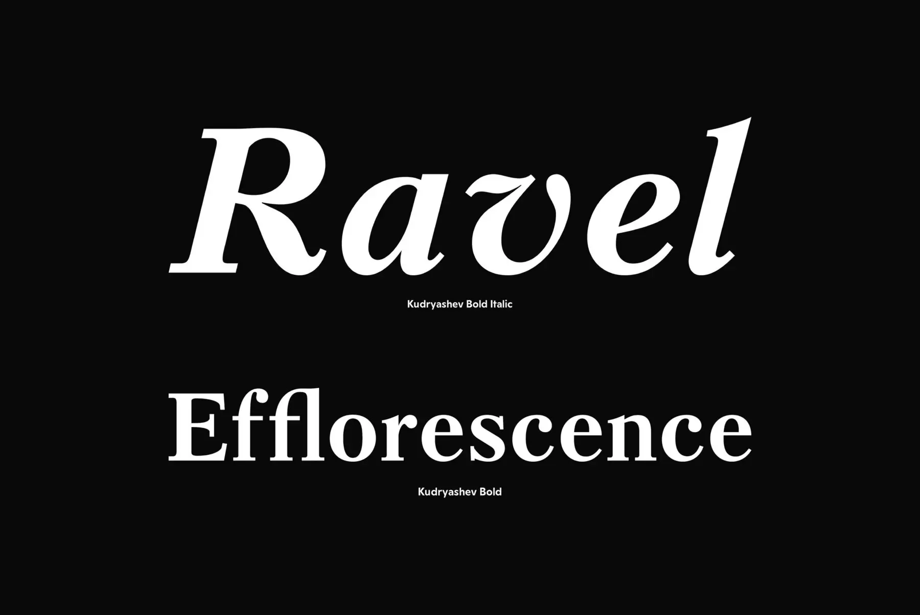 Kudryashev Font - YouWorkForThem