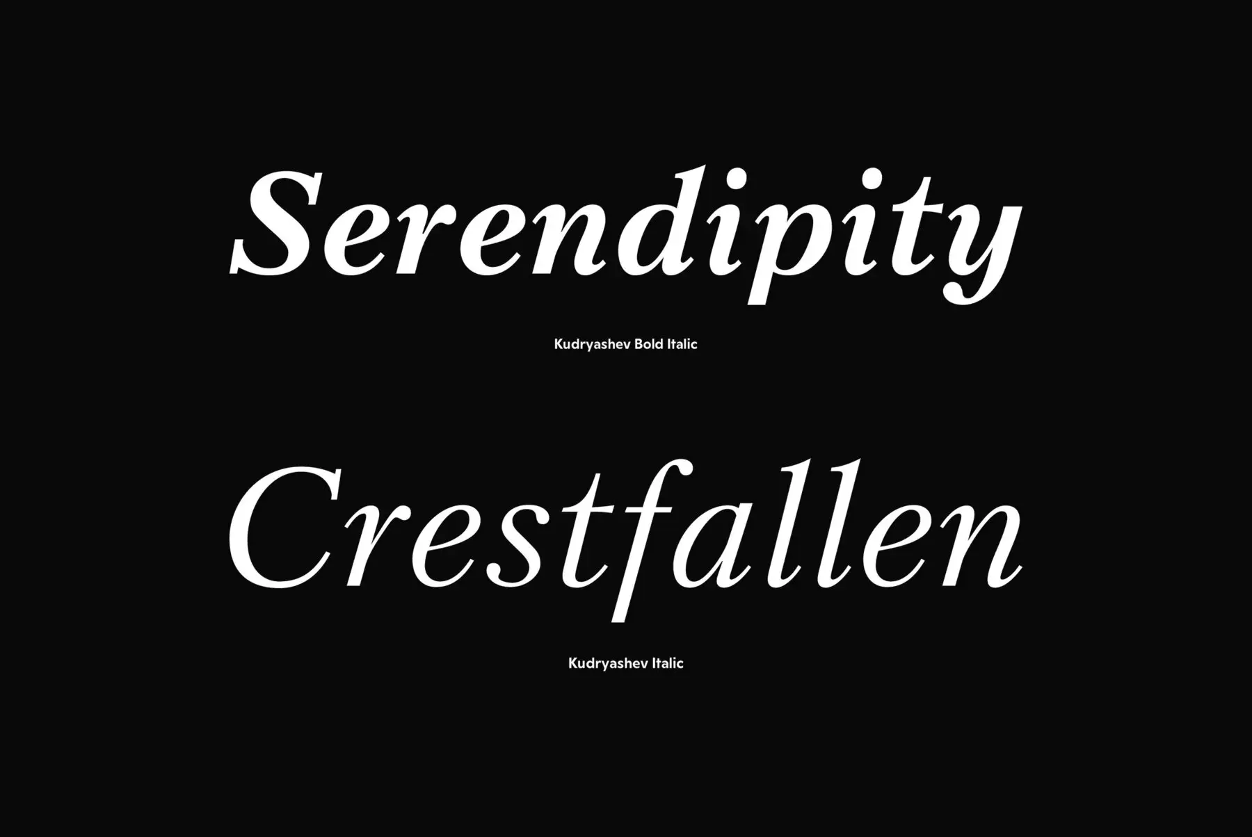 Kudryashev Font - YouWorkForThem