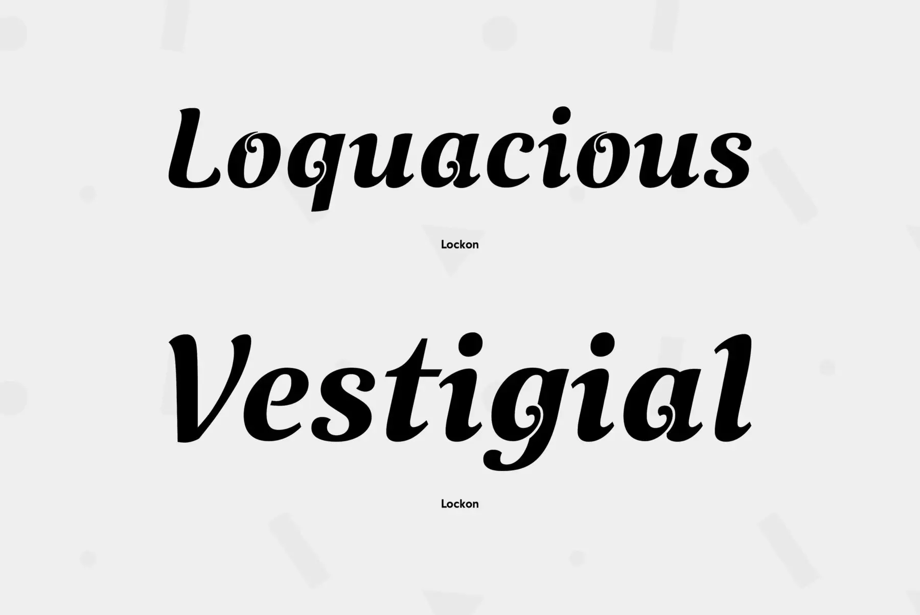 Lockon Font - YouWorkForThem