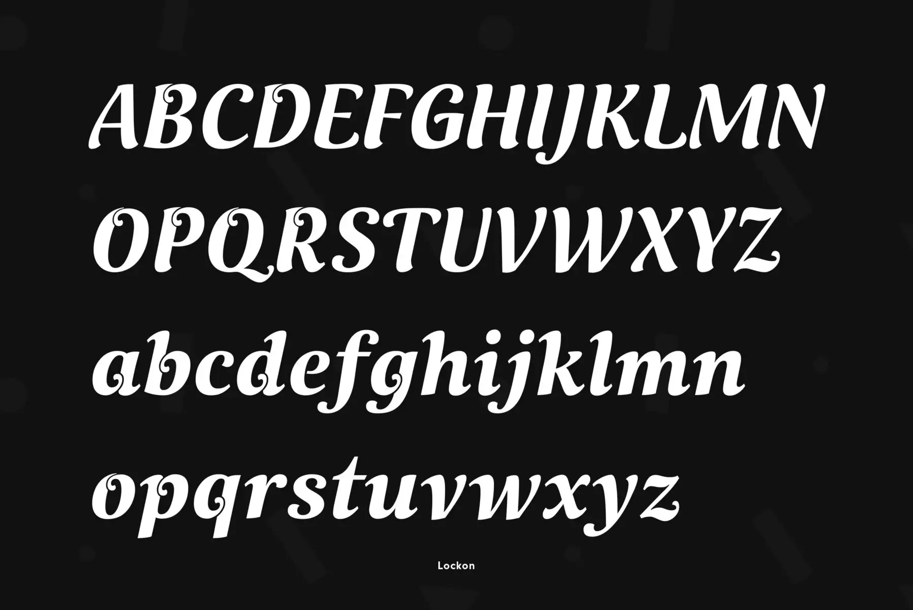 Lockon Font - YouWorkForThem