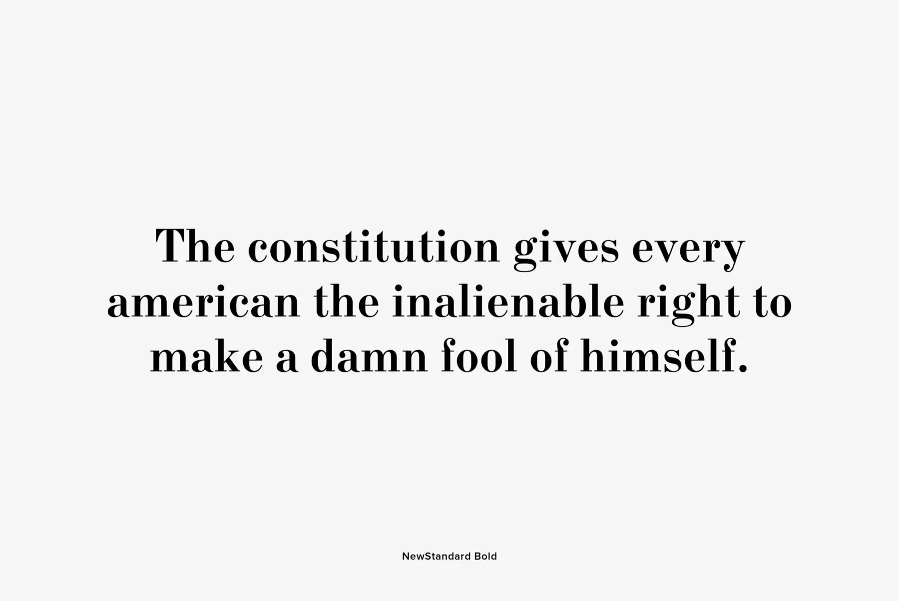 New Standard Font - YouWorkForThem