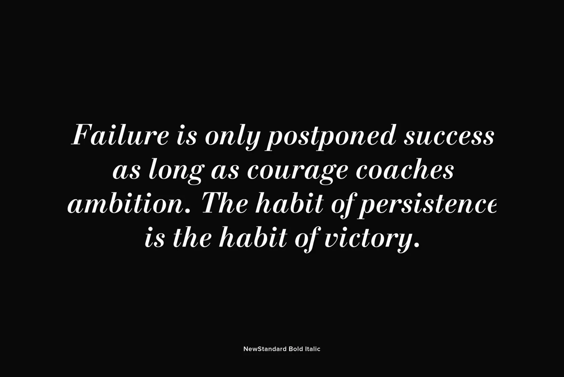 New Standard Font - YouWorkForThem