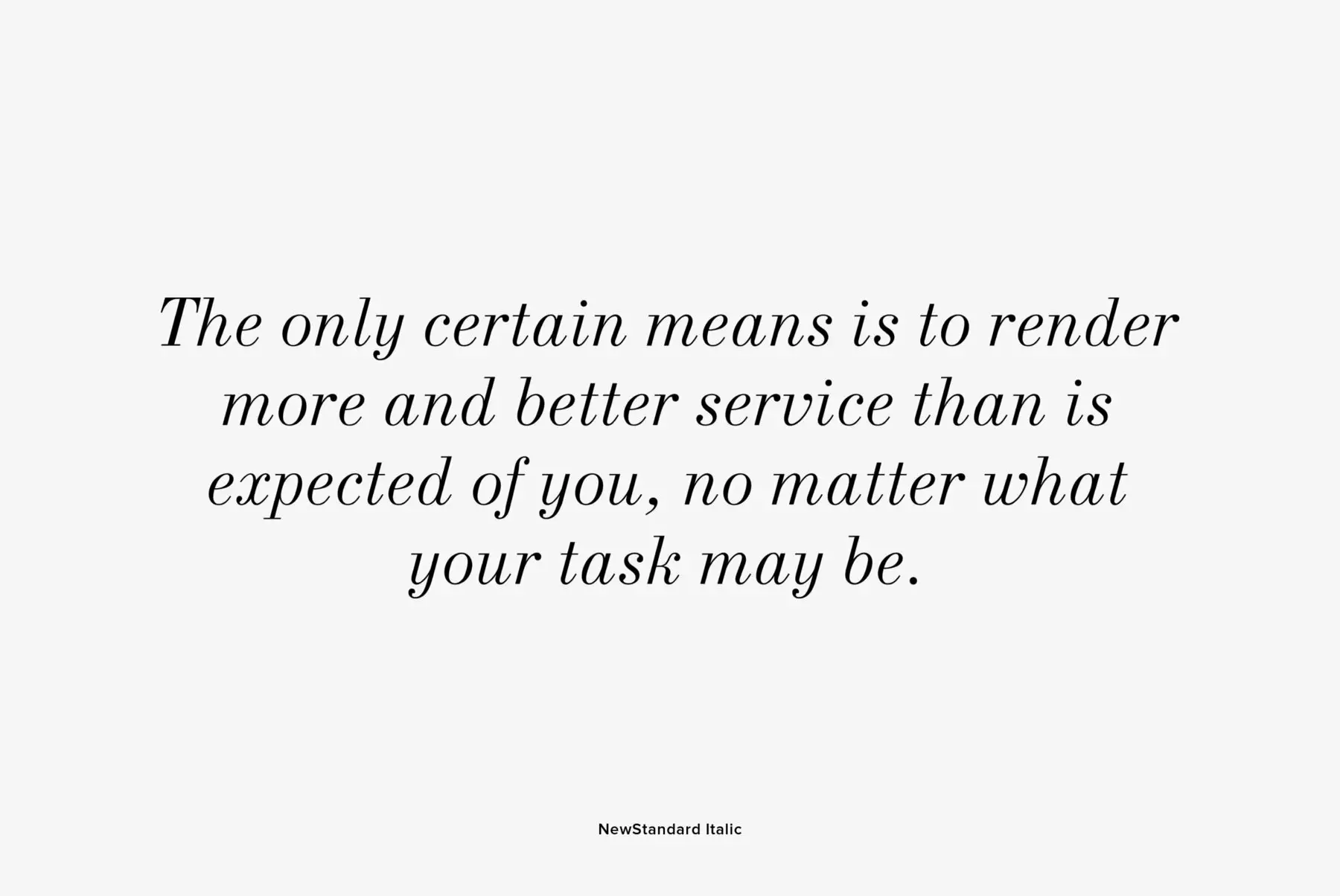 New Standard Font - YouWorkForThem